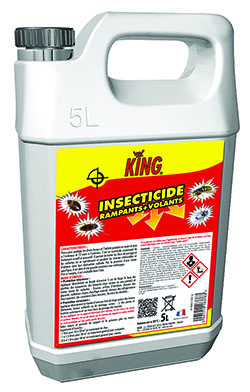 15095 LAQUE INSECTICIDE VOLANTS ET RAMPANTS KING bidon 5 litres